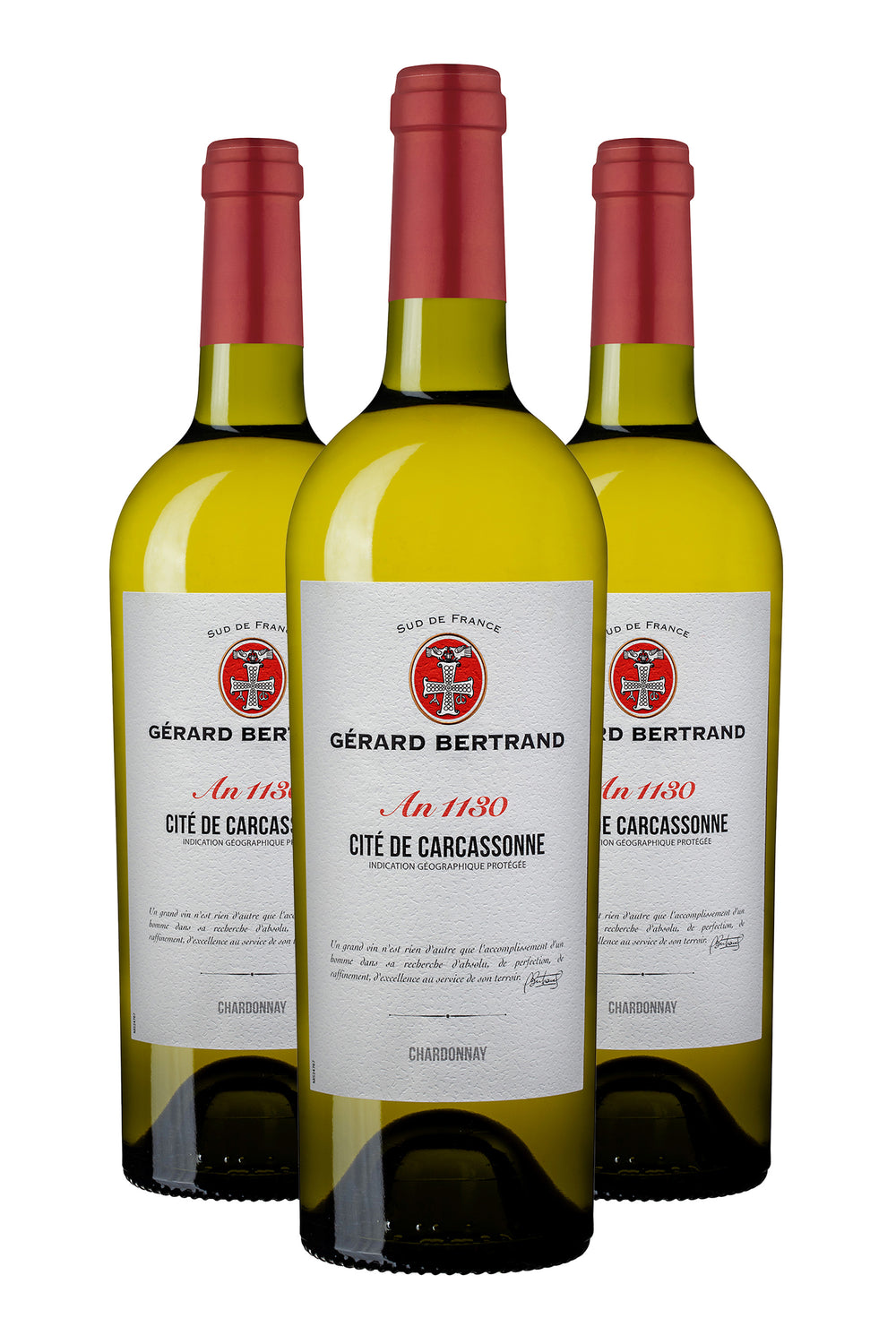 Héritage "An 1130" blanc Cité de Carcassonne 2023 Lot 3 Bouteilles 75c