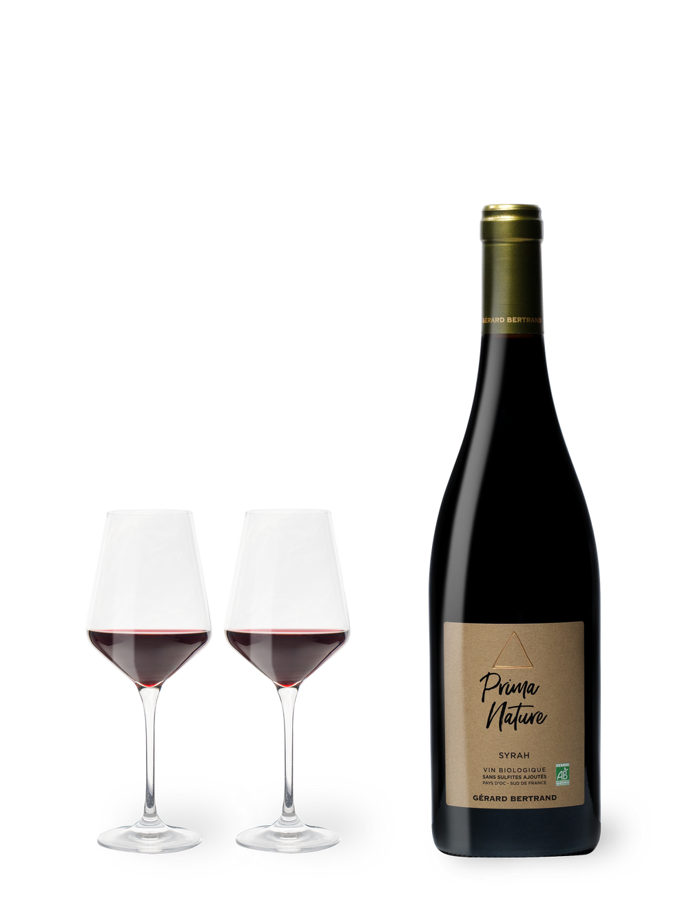 Prima Nature Syrah vin rouge bio vegan sans sulfites ajoutés 2024 75cl