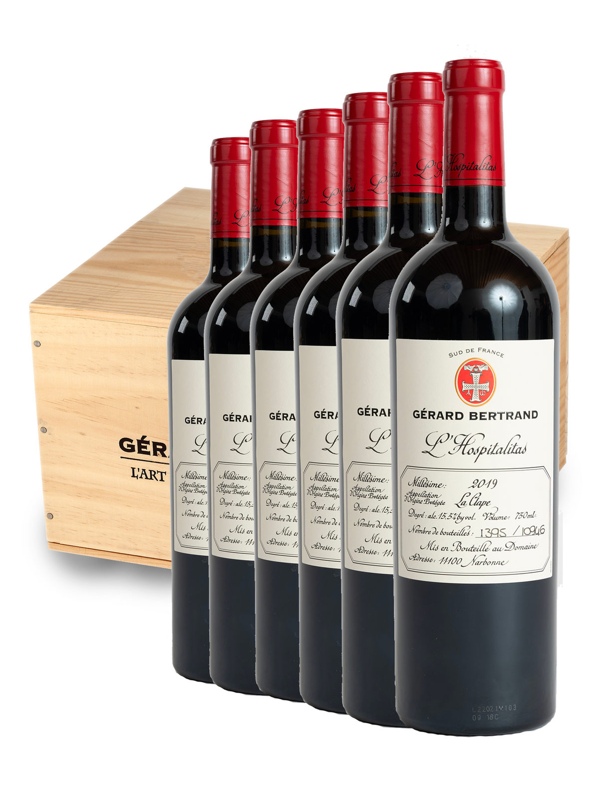 L’Hospitalitas 2022 6x75cl Caisse Bois – Vin Rouge AOP La Clape ...