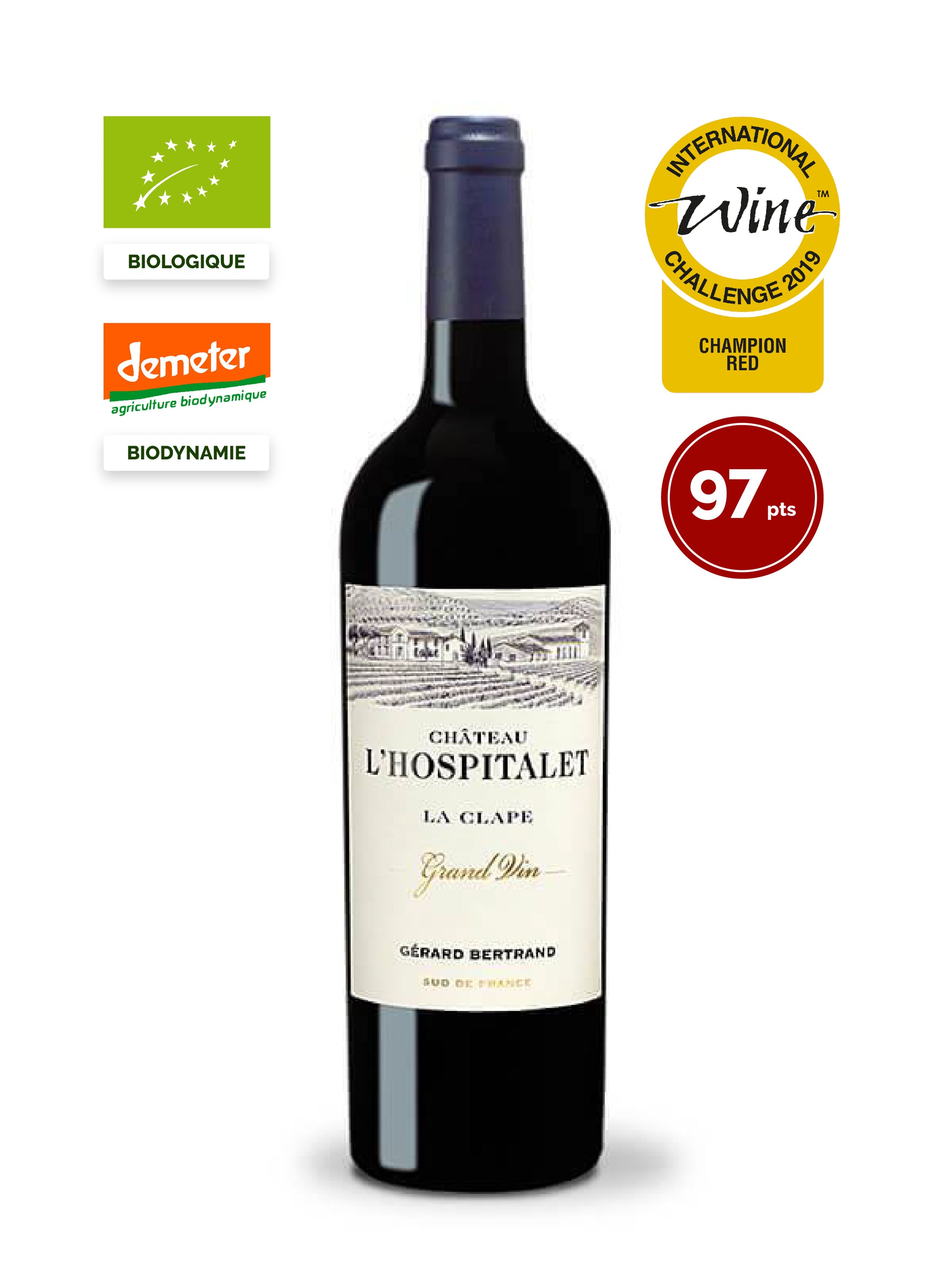 Château l'Hospitalet Grand Vin Rouge 2017 Gérard Bertrand