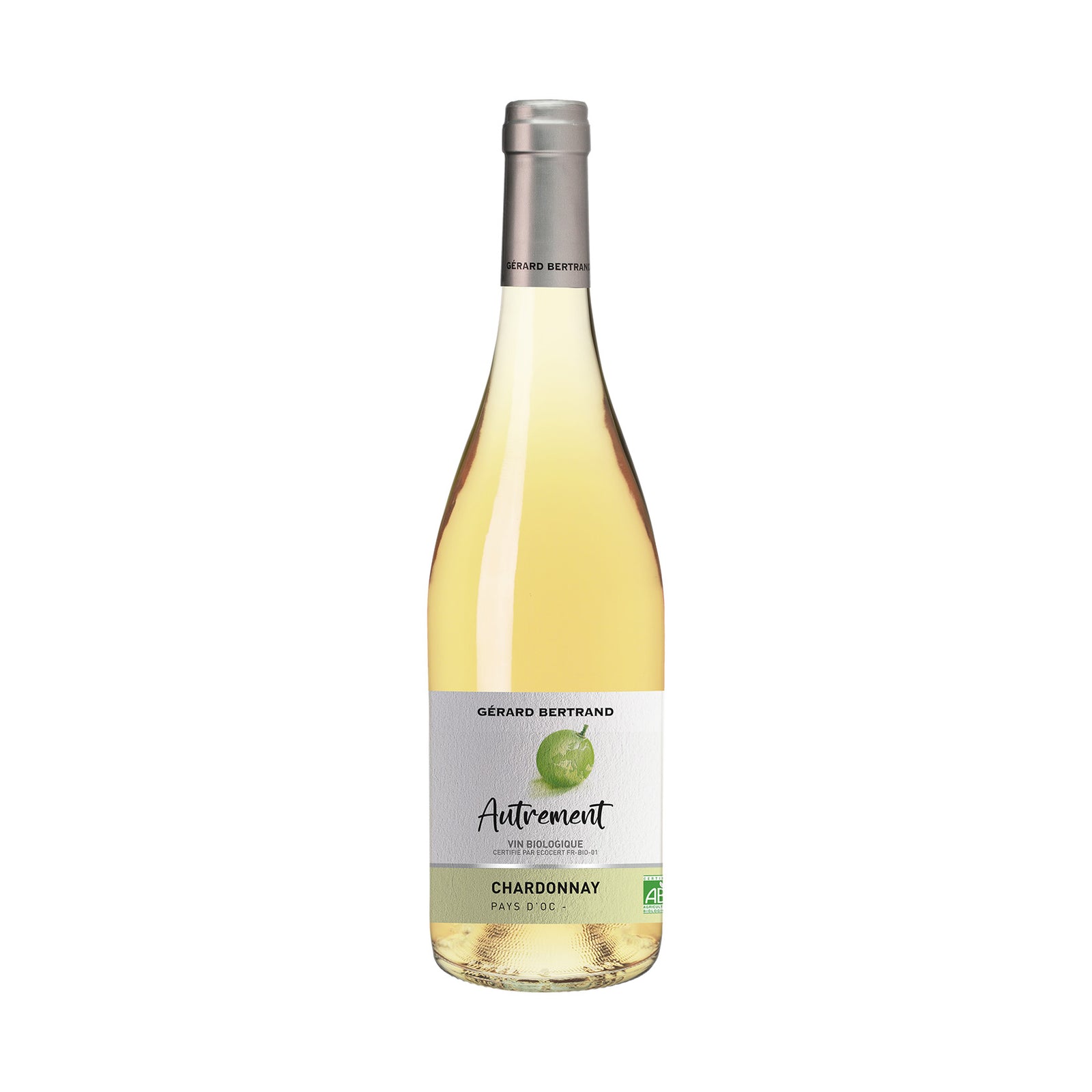 Autrement chardonnay 2025 vin blanc bio 75cl