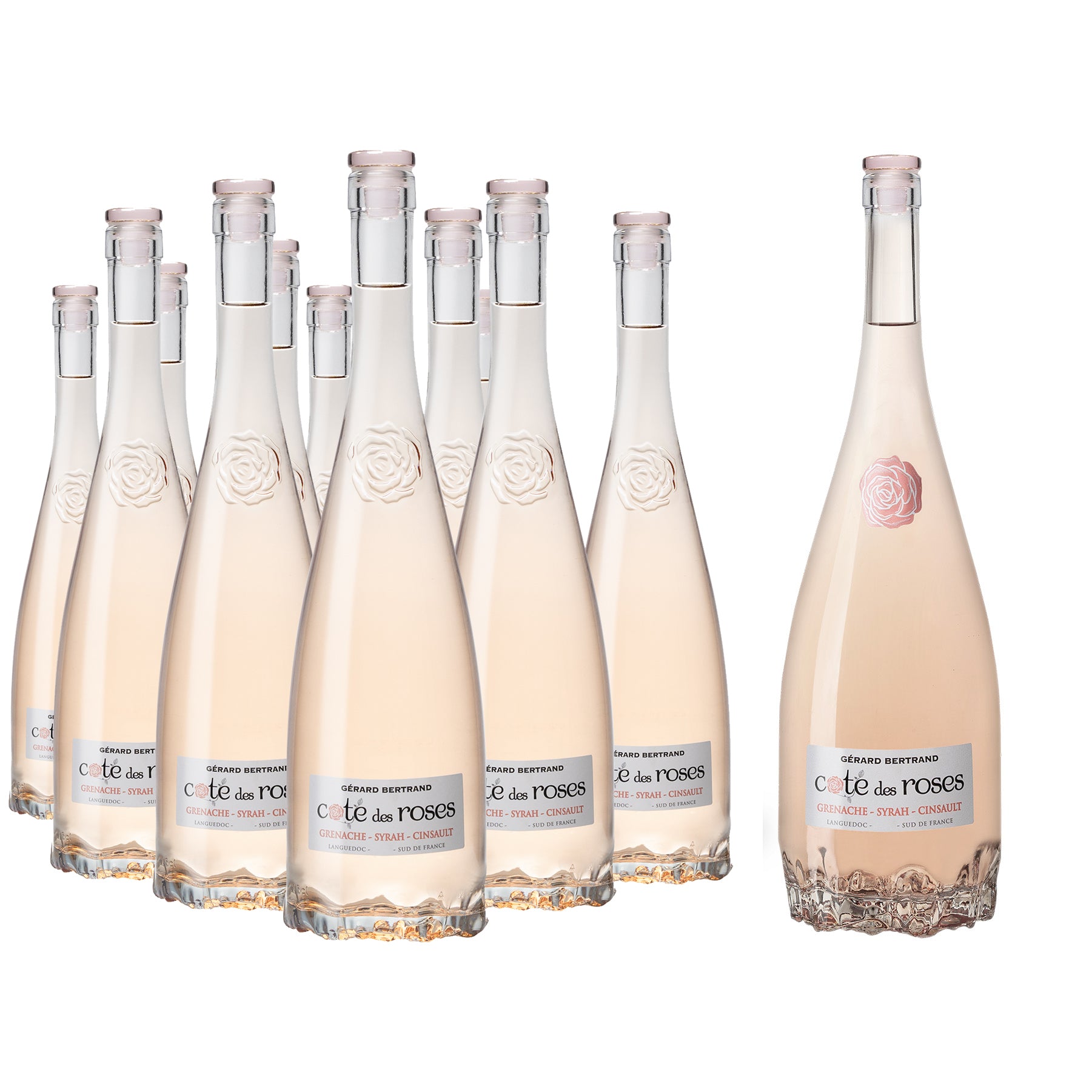 Cote des Roses vin rosé 2025 Lot 12 Bouteilles 75cl & Un Magnum Offert