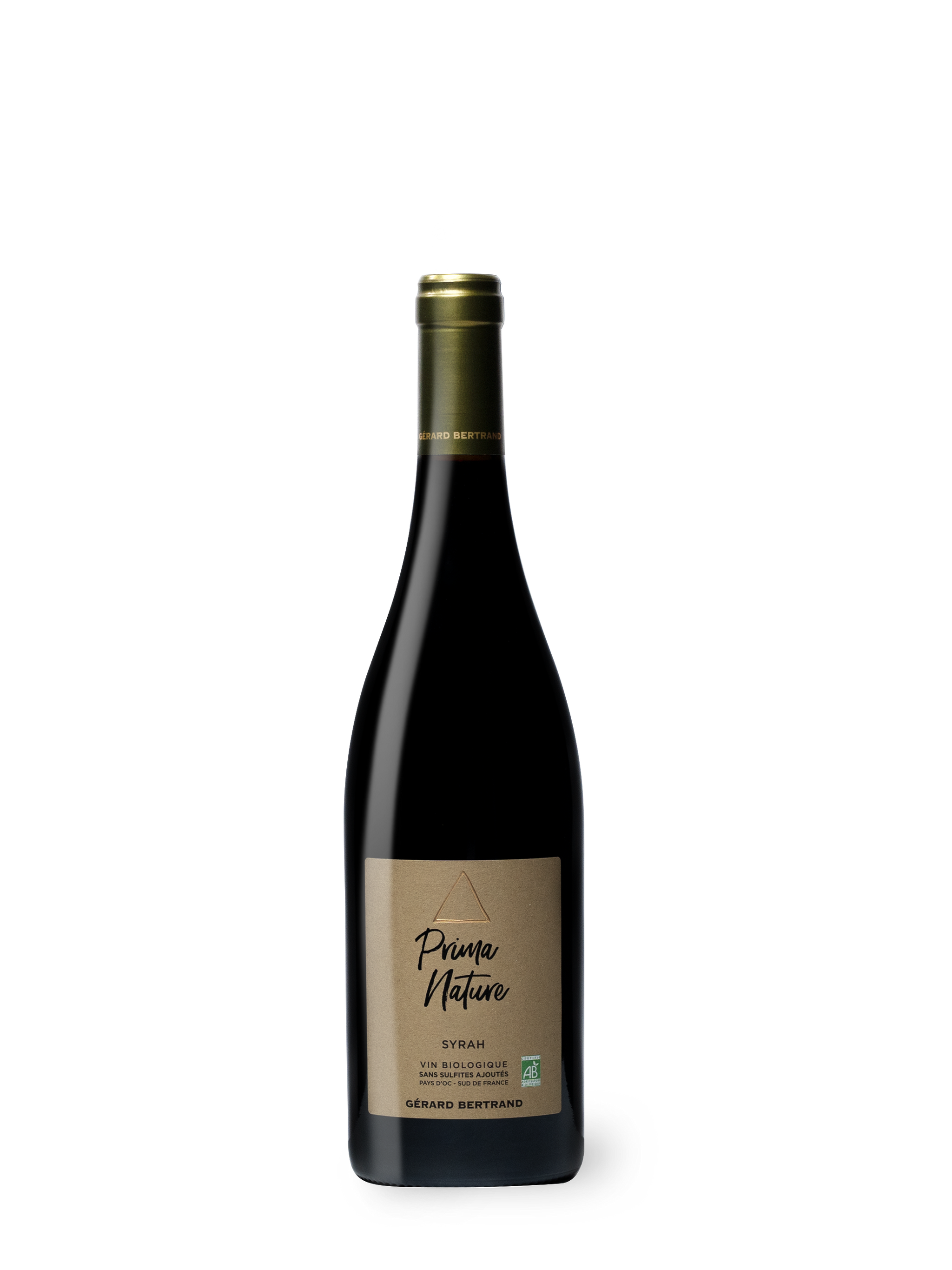 Prima Nature Syrah vin rouge bio vegan sans sulfites ajoutés 2024 75cl