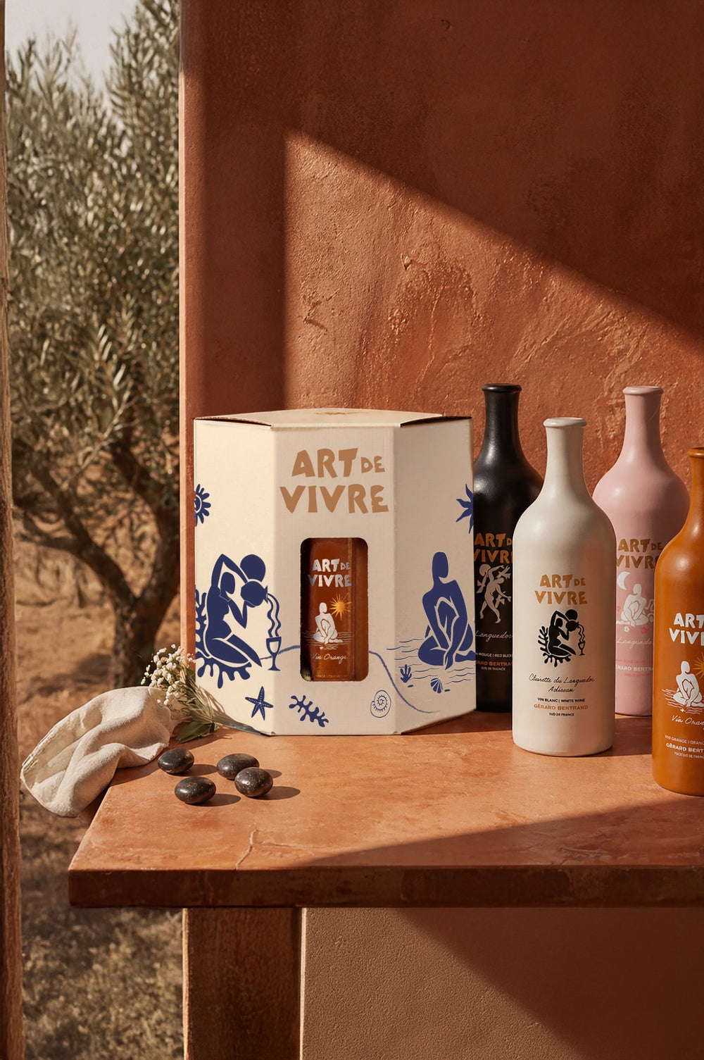 Coffret DIY Art de Vivre 4 couleurs - vin blanc, orange, rouge et rosé